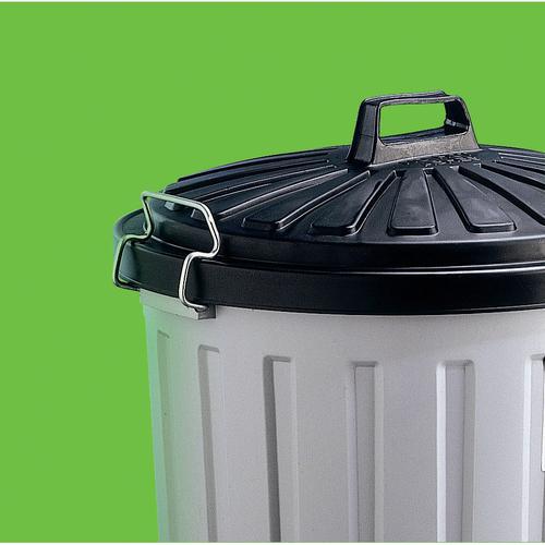 Dustbin Round with Lid plus Locking Clips 90 Litres 015462 AG813411