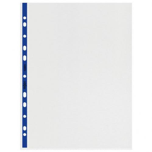 Rexel Nyrex Pocket Reinforced Blue Strip Top-opening 85 12233