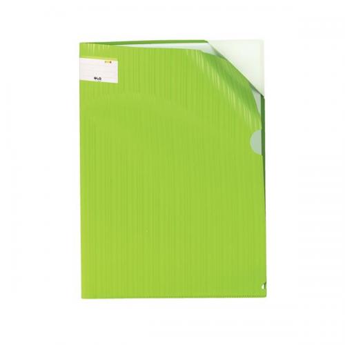 GLO (A4) Slip File Corner Lock 20 Sheets (Green) - 1 x 3048-GREEN