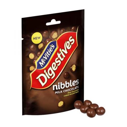 McVities Digestives Nibbles Milk Chocolate In Resealable A07976