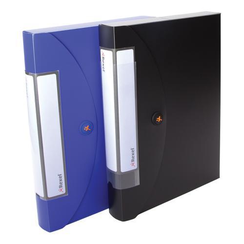 Rexel Optima Job Box Polypropylene 40mm Capacity A4 Black 2102481