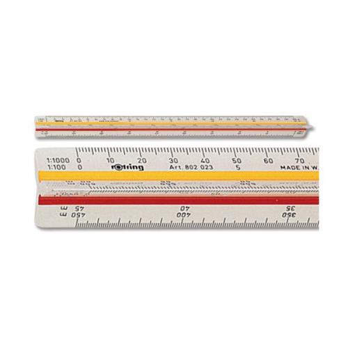 Rotring Tri Ruler 6 Surveying Triangular Reduction Scale S0220721