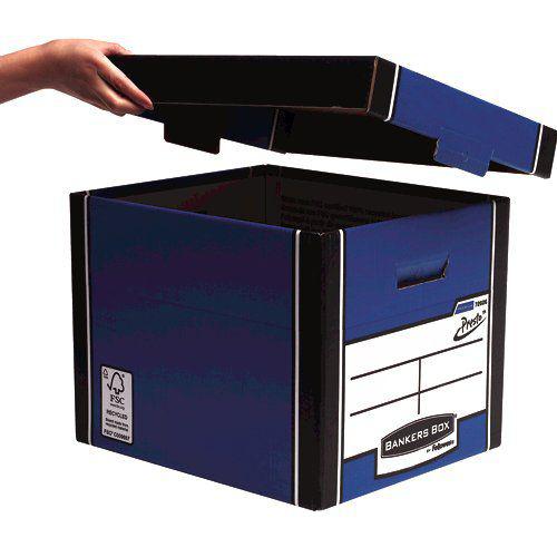 Bankers Box Premium Storage Box (Presto) Tall Blue FSC 7260602