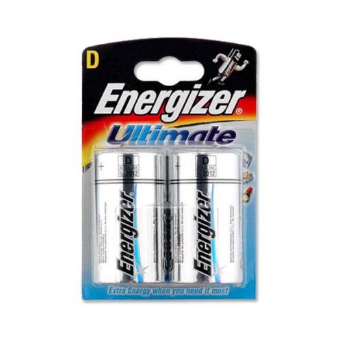 Energizer LR20 1.5V D Ultimate Alkaline Battery (Pack 2) 629801