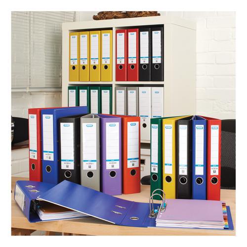 Elba Mini Lever Arch File Polypropylene 50mm Spine A4 Black 278709