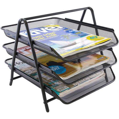 5 Star Office Mesh Letter Tray 3 Tier Scratch Resistant 288102