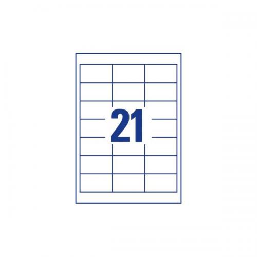 Avery Addressing Labels Laser Jam-free 21 per Sheet 63.5x38 L7160-40