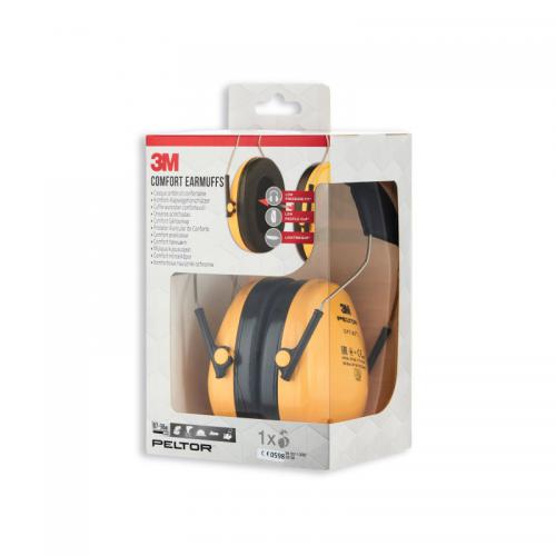 3M Peltor Optime Comfort Headband Ear Defenders Yellow/Black 3M10295