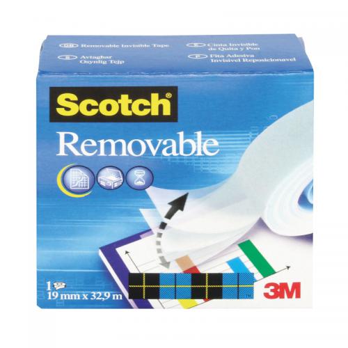 Scotch Removable Magic Tape 811 19mmx33m 8111933 3M66228 3M66228
