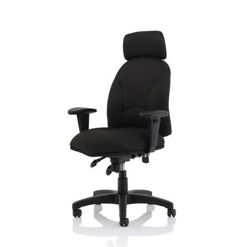 Trexus Energize Aviator Chair Black 540x450x490-590mm 11199-01Blk