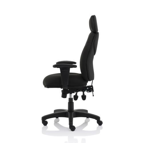 Trexus Energize Aviator Chair Black 540x450x490-590mm 11199-01Blk
