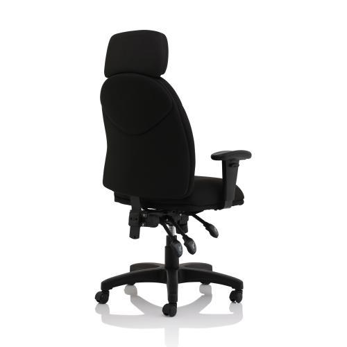 Trexus Energize Aviator Chair Black 540x450x490-590mm 11199-01Blk