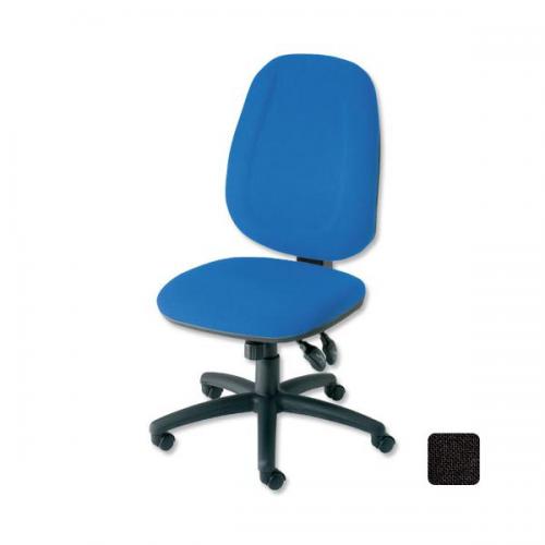 Trexus Plus Asynchronous Fabric High Back Chair (Black SP438231