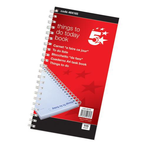 5 Star Office Things To Do Today Book Wirebound 6 Months 464165