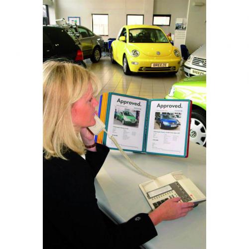 Durable Desk Display Unit Complete with 10 Tabs and 10 Panels 5570/00