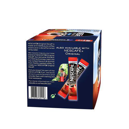 Nescafe Original Instant Coffee Granules Decaffeinated Stick 12349814