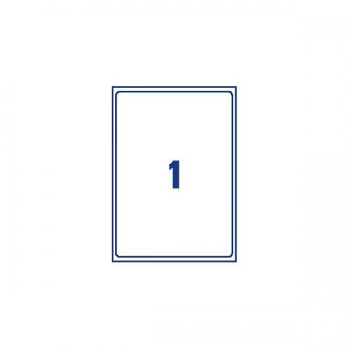 Avery Heavy Duty Labels Laser 1 per Sheet 210x297mm White L4775-20