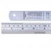 Linex Ruler Stainless Steel Imperial and Metric with LXESL15