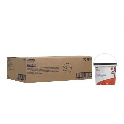 Wypall Bucket of Cleaning Wipes - Blue (1 x Bucket) 7775 7775