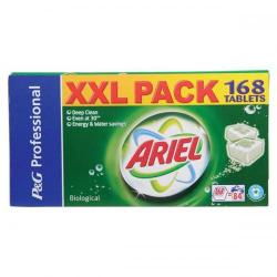Ariel Biological Washing Tablets for Laundry (2x84 Tablets 99060