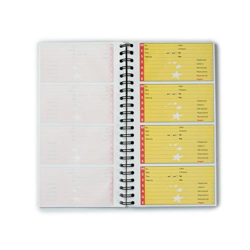 5 Star Office Telephone Message Book Wirebound Carbonless 905254