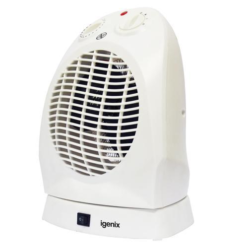 2kW Upright Oscillating Fan Heater with Thermostat 2 Heat IG9021