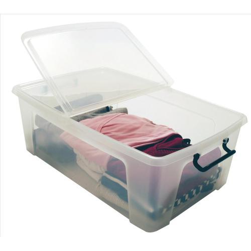 Strata 50L Smart Box with Lid Clear HW675 AQ03951 AQ03951