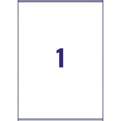 Avery Laser Parcel Label 1 Per Sheet Clear (Pack of 25) AV10627