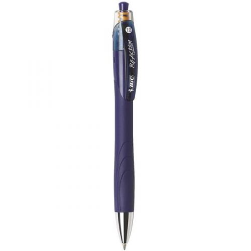 Bic ReAction Ballpoint Pen Retractable Full-body Grip 1. BC77191