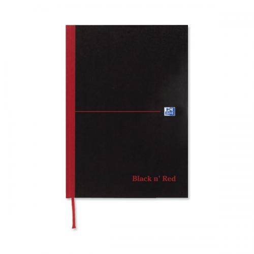 Black n Red (A6) 90g/m2 192 Pages Ruled and A-Z Indexed 100080431