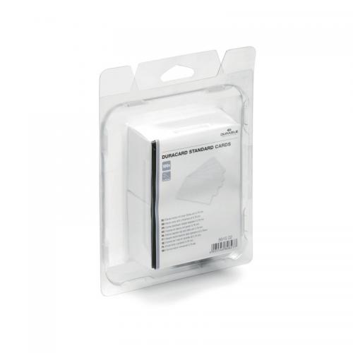 Durable Duracard Standard Blank Cards 0.76mm White (Pack DB80827