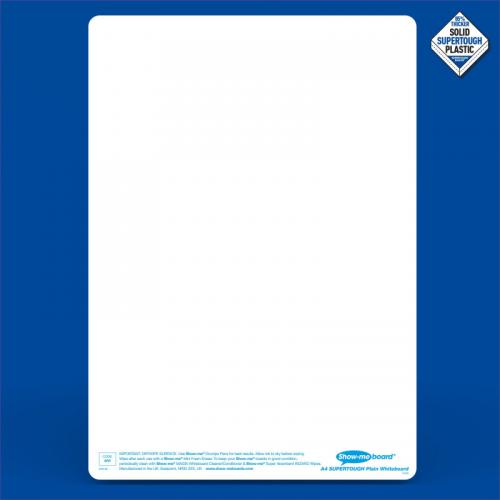 Show-me SUPERTOUGH Whiteboard A4 Plain (Pack of 35) C/SRP EG60023