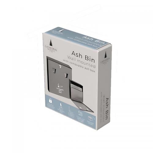 Cathedral Ash Bin 3.1 Litre Black/Grey - ASHS 14438CA 14438CA