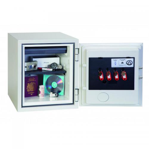 Phoenix Titan Size 2 Fire and Security Safe Key Lock White 57485PH