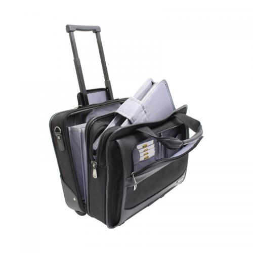Monolith Deluxe Nylon Wheeled Laptop Case Black 2372 HM23720 HM23720