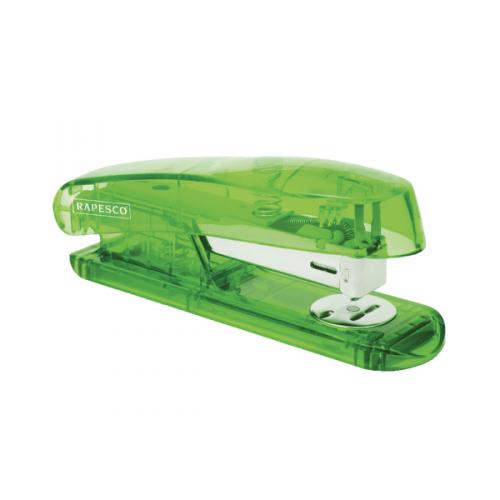 Rapesco Puffa See-Through Stapler Half Strip Green R6ST26GN HT30299