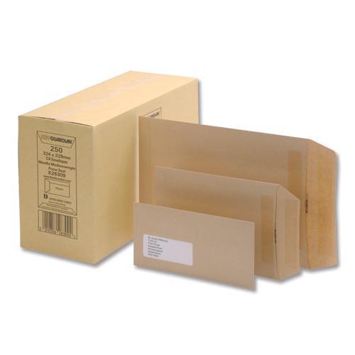 New Guardian DL Envelope Window SelfSeal Manilla (Pack of JDD25311