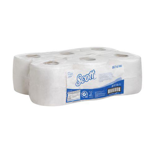 Scott Mini Jumbo Toilet Tissue Roll 200m (Pack of 12) 8614 KC01031