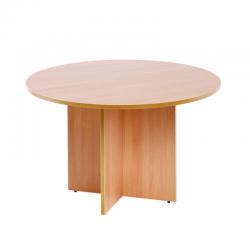 Arista Beech 1100mm Round Meeting Table KF72048 KF72048 KF72048