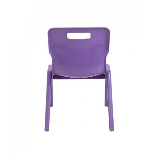 Titan One Piece Classroom Chair 435x384x600mm Purple KF78514 KF78514