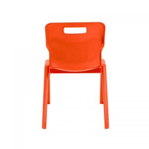 Titan One Piece Classroom Chair 432x408x690mm Orange KF78519 KF78519