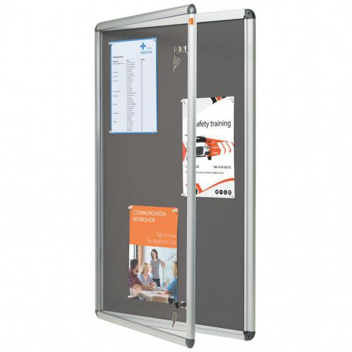 Nobo Internal Display Case A1 Grey Felt 31333500 NB33500 NB33500