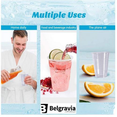 7oz Belgravia Clear Disposable Water Cups