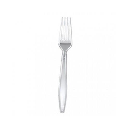 Plastic Premium Clear Forks 1000s