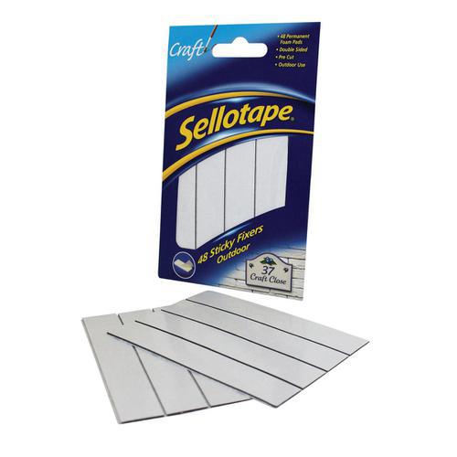 Sellotape Sticky Fixers Outdoor 20mm x 20mm (48 Pack) 783895 SE3792